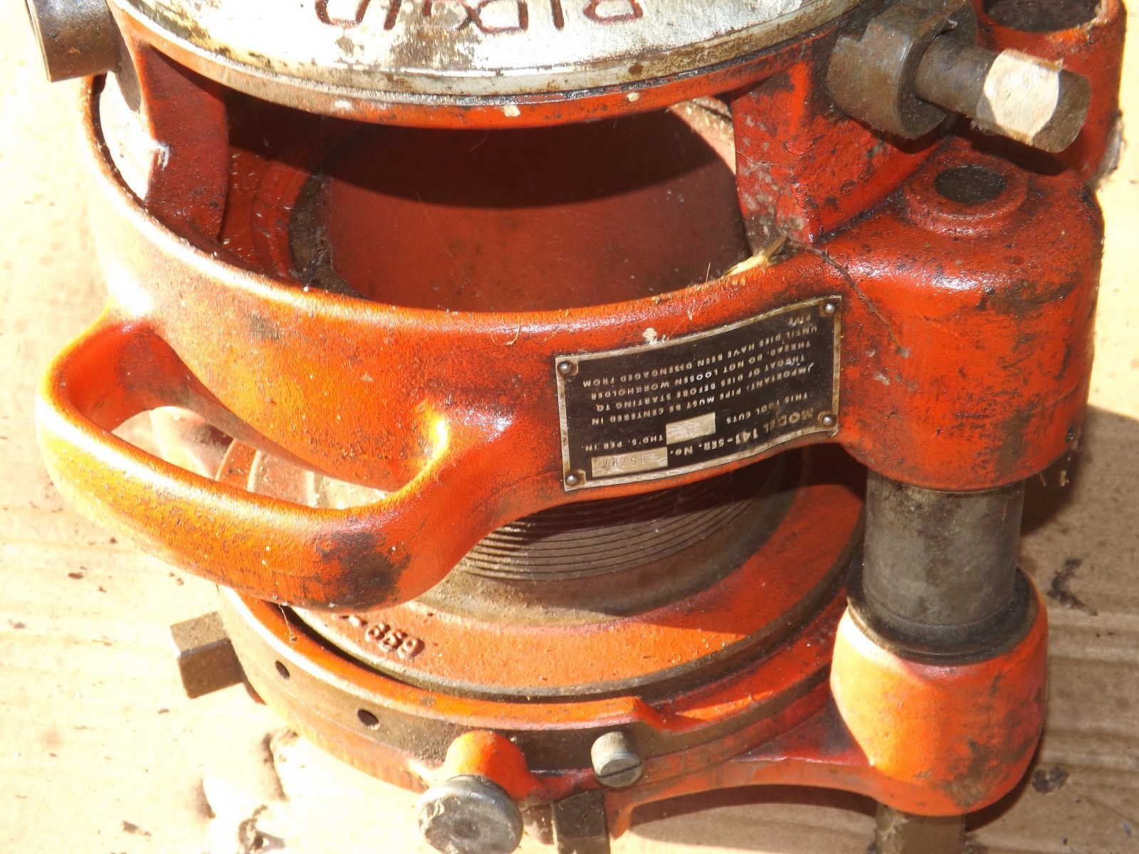 RIDGID model.141 Pipe threader Head BSP for Ridgid Threading Machines ...