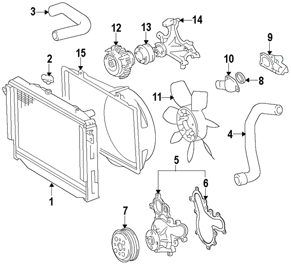 Toyota OEM Engine Water Pump 1610009491 16100-09491 for sale online | eBay