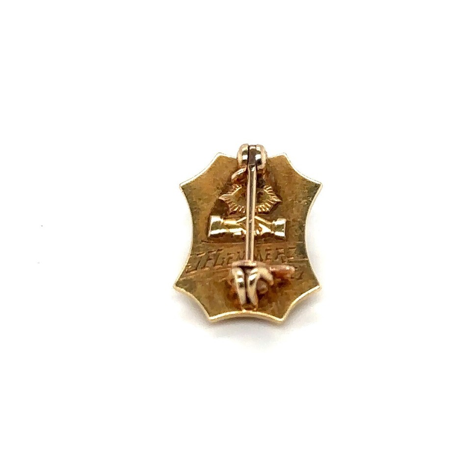 Antique 1915 Beta Theta Pi Pledge 14k Yellow Gold Badge - Beta Pi ...