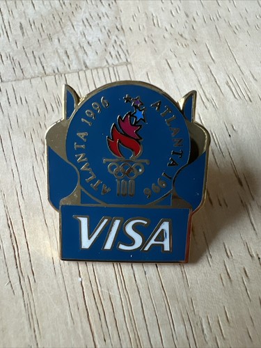 Olympics Atlanta 1996 VISA Sponsorship Lapel Pin | eBay