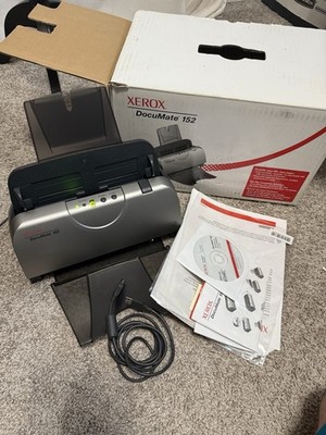 Xerox DocuMate 152 Document Scanner With Power Cord Broke Tray | eBay