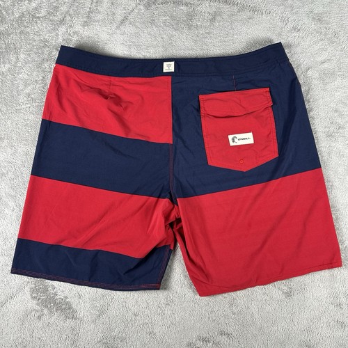 NEW O’Neil Retro Freak Red Blue Color Block Men Size 40 Swim Trunk ...