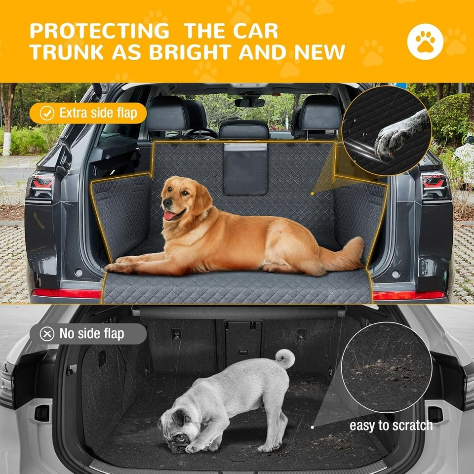 for AUDI Q2 Q3 Q4 Q5 Heavy Duty Quilted Car Boot Liner Mat Dog Guard ...