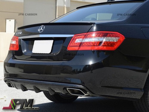 Carbon Fiber V type Rear Diffuser Fit E250 E350 E550 W212 E-CLASS E63 ...