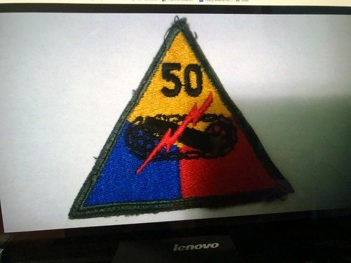 U.S MILITARY UNITED STATES ARMY 50th ARMORED DIVISION EMBROIDERED PATCH ...