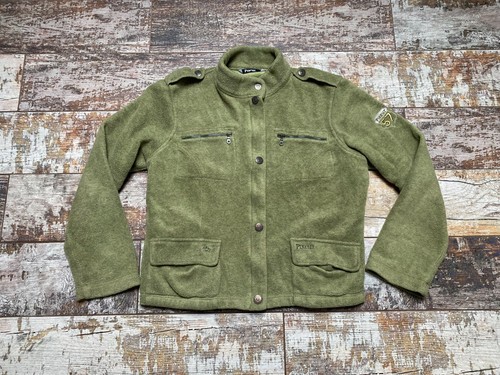 PIKEUR Women's Khaki Green Button Fleece Jacket Size L | eBay