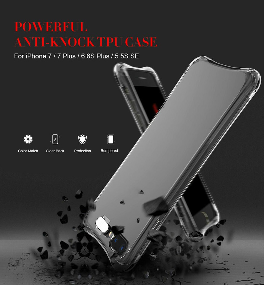 LED Flash Light Up Incoming Call Phone Case Soft TPU Cover For iPhone ...