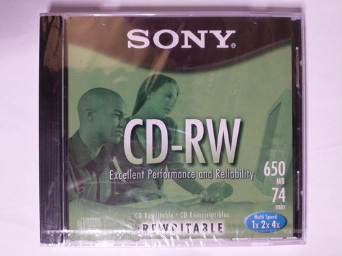 New Sony CD-RW 650MB 74 min Sealed CD Rewritable | eBay