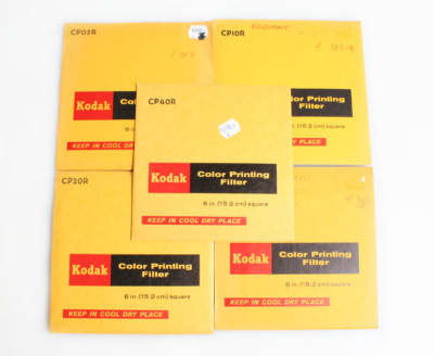 KODAK ASSORTED COLOR PRINTING FILTERS SET OF 5 | eBay