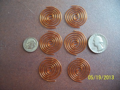 12 Shielded WIRE SBB Copper Coils For ORGONE MAKING SUPPLIES, Radionics ...