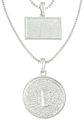 Puerto Rico Flag New Two Pendant Necklaces Set 24 & 30 Inch Box Link ...