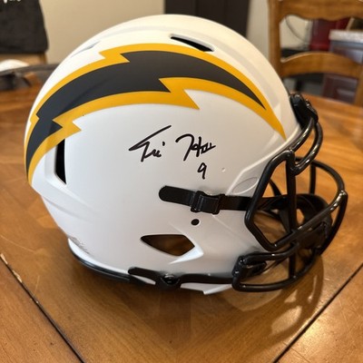 Tre Harris Signed Riddel Chargers Helmet- Beckett Authenticated ...