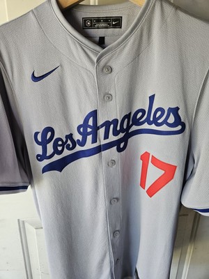 Nike Shohei Ohtani Los Angeles Dodgers Gray Limited Jersey Mens Medium ...