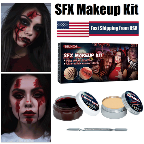 Halloween Professional SFX Makeup Kit Scars Wax Special Effect Stage ...