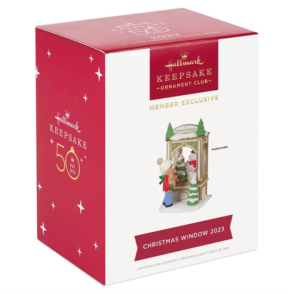 2023 Hallmark Christmas Window 21st Exclusive Keepsake Ornament Club | eBay