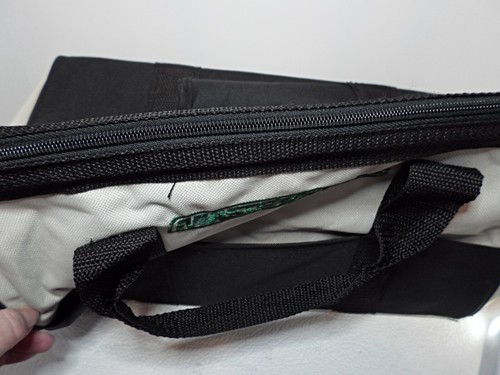 Masterforce Tool Bag-Tan Black-Double Handle-Footed-14 Long x 9Tallx7.5 ...