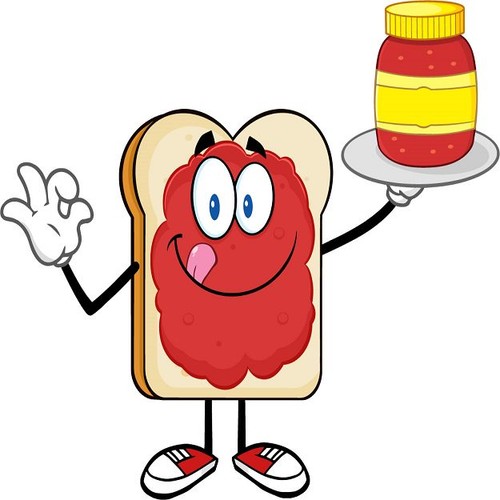 30 Custom Cartoon Jam & Bread Personalized Address Labels | eBay