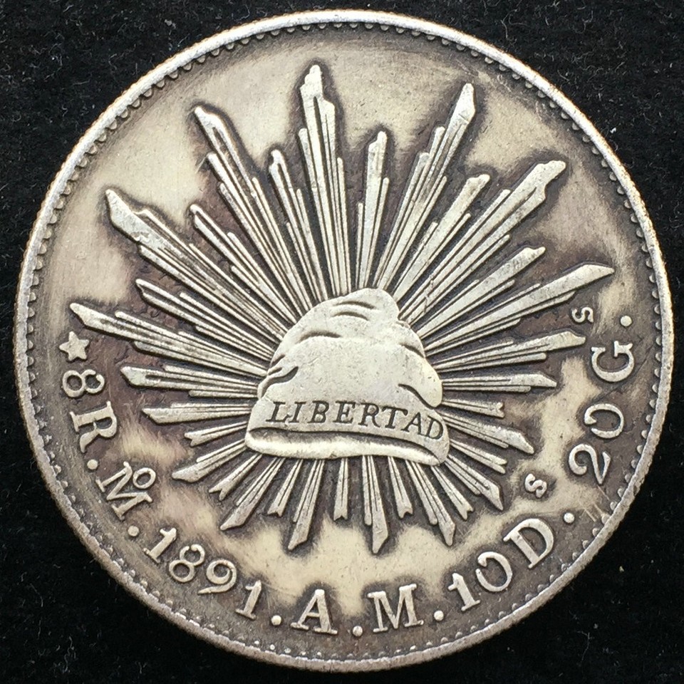 1891 MEXICO 8 Reales Silver Rare Old Antique Mexican Silver Coin | eBay