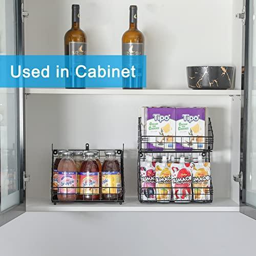 Stackable Tea Bag Organizer with Removable Divider and Hooks Wall Mount 3 Tier | eBay