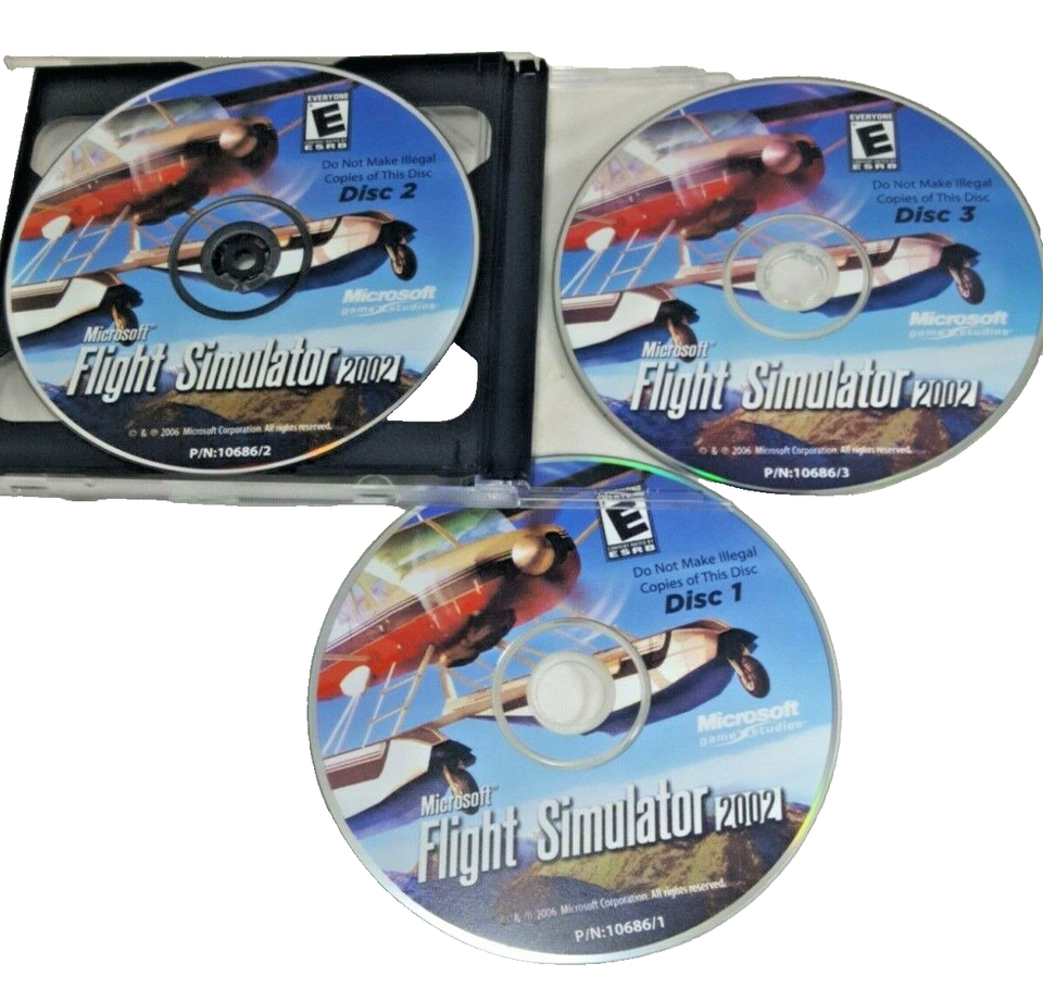 Microsoft Flight Simulator 2002 Professional Edition 3-Discs PC Game Only 805529166769 | eBay
