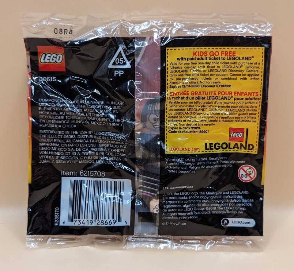NEW LEGO 30615 Edna Mode Incredibles 2 GameStop Exclusive Polybag ...