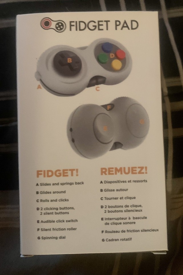 8-Function Fidget Controller Pad/Stress Reducer/Relief Game Controller/Focus Toy | eBay