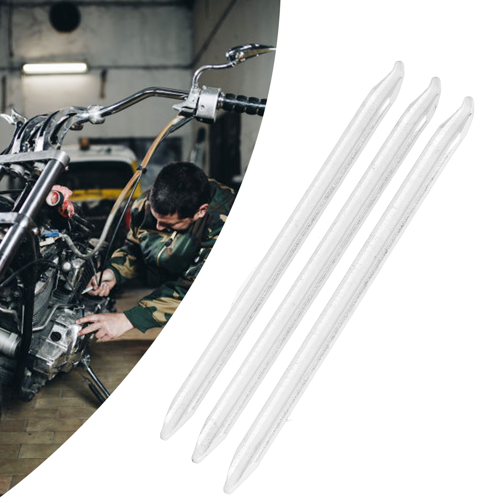 3PCS Car Tyre Levers Steel Galvanized Wheel Remover Change Pry Bar Tire ...