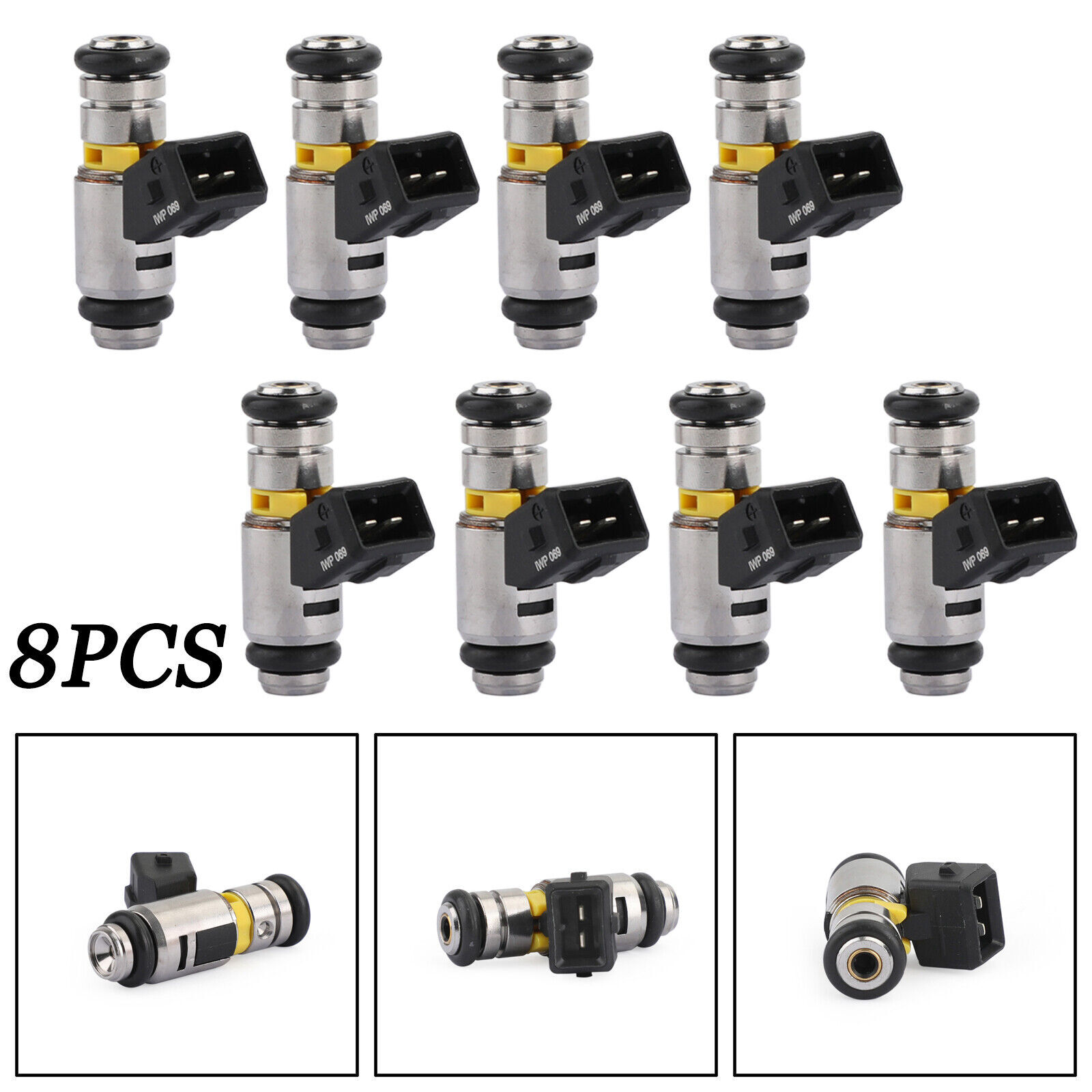 8PCS Fuel Injectors IWP069 Fit Fiat Fit Marine Mercruiser 861260T AUS ...