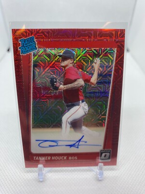 Tanner Houck 2021 Panini Donruss Optic Red Mojo Prizm Rated Rookie AUTO ...