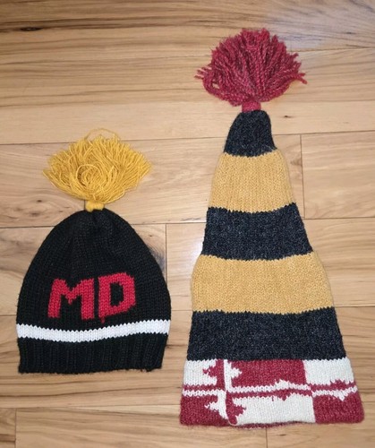 LOT 2 Peruvian Trading Company Beanie Univ. Of Maryland Terps Hats ...