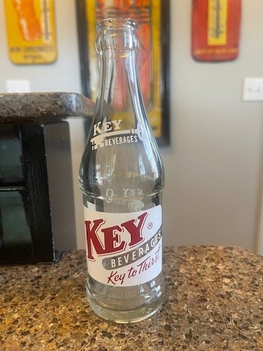 Vintage KEY BEVERAGES ACL Soda Bottle, Keystone Coca Cola Bottling 6.5 ...