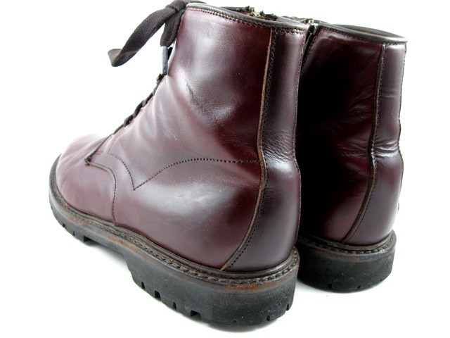 Allen Edmonds "Higgins Mill" WEATHERPROOF Zip Lug Boots 9 E Burgundy ...