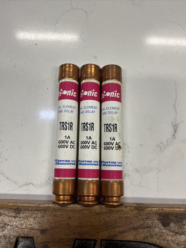 (3) Shawmut TRS1R Tri-onic Class RK5 Fuses 1A 600V | eBay