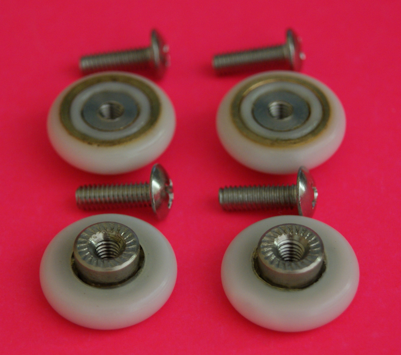 Pack of 2, 4 or 8 x Shower Door Rollers/Runners/Wheels 19mm Diameter ...
