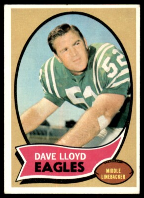 1970 Topps Football Dave Lloyd Philadelphia Eagles #21 | eBay