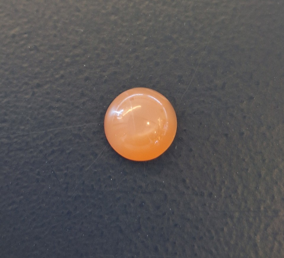 3.27 Cts Fine Quality Natural Moon Stone Orange Color Round Shape ...