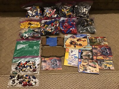 Huge Lot Of LEGO Blocks, Figures, Accessories And Instruction Manuals ...