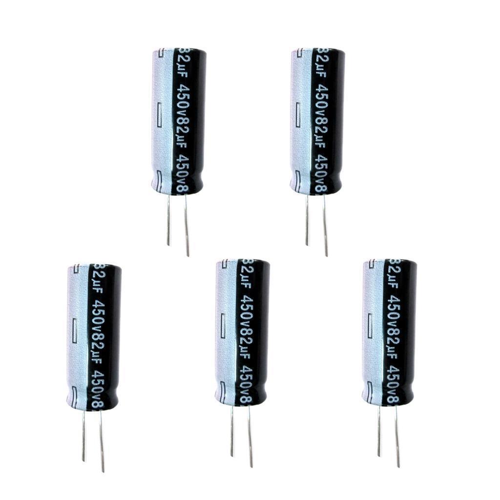 Replacement 82uF 450V 105℃ Radial Electrolytic Capacitors 40x16mm Set ...
