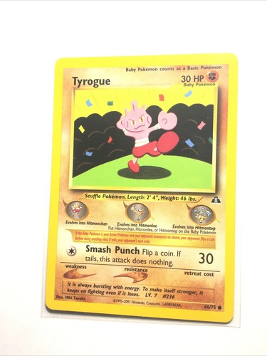 TYROGUE - 66/75 - Neo Discovery - Pokemon Card - NM | eBay
