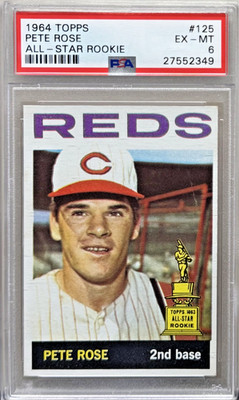 1964 Topps #125 Pete Rose All-Star Rookie PSA 6 | eBay