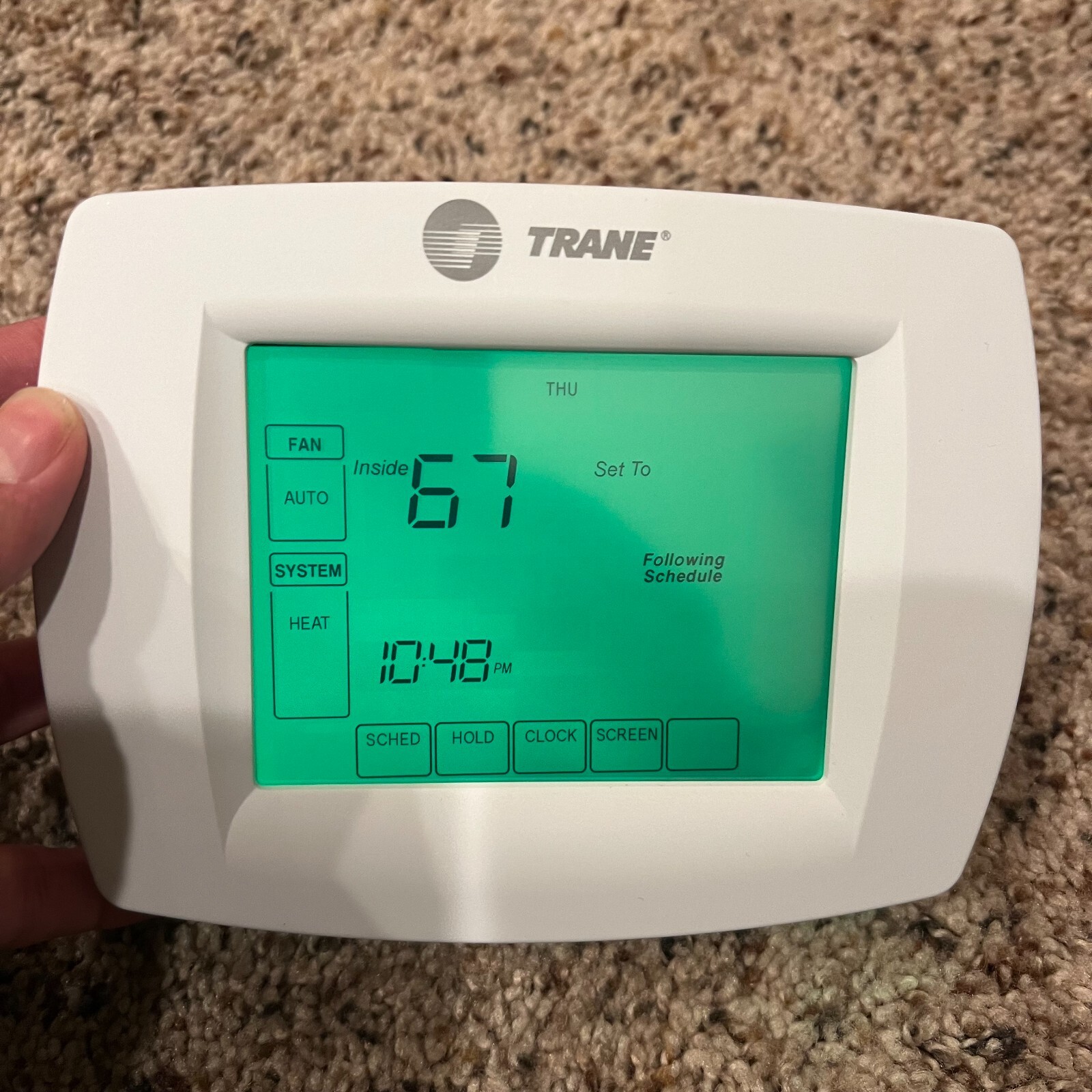 Trane+TCONT802AS32DAA+Multi-Stage+Programmable+Thermostat+-+White for ...