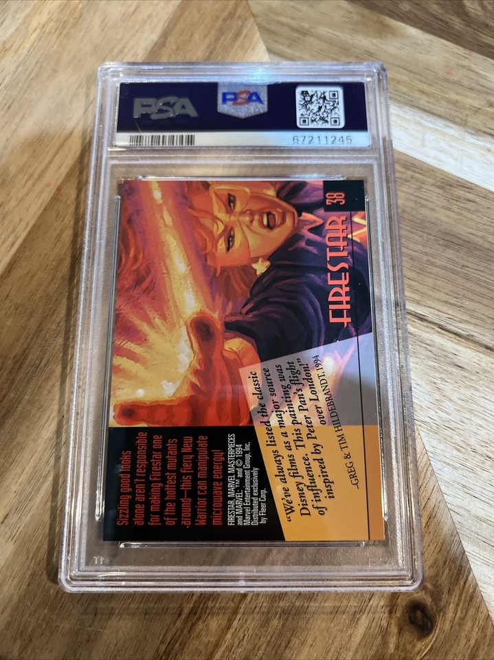 1994 Marvel Masterpieces #38 Firestar Gold Foil Signatures PSA 9 | eBay