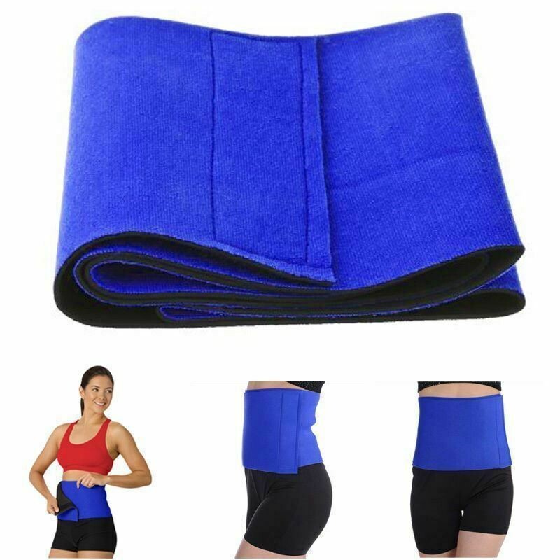 Waist Trimmer Belt Sweat Band Wrap Ab Stomach Weight Loss Fat Burner ...
