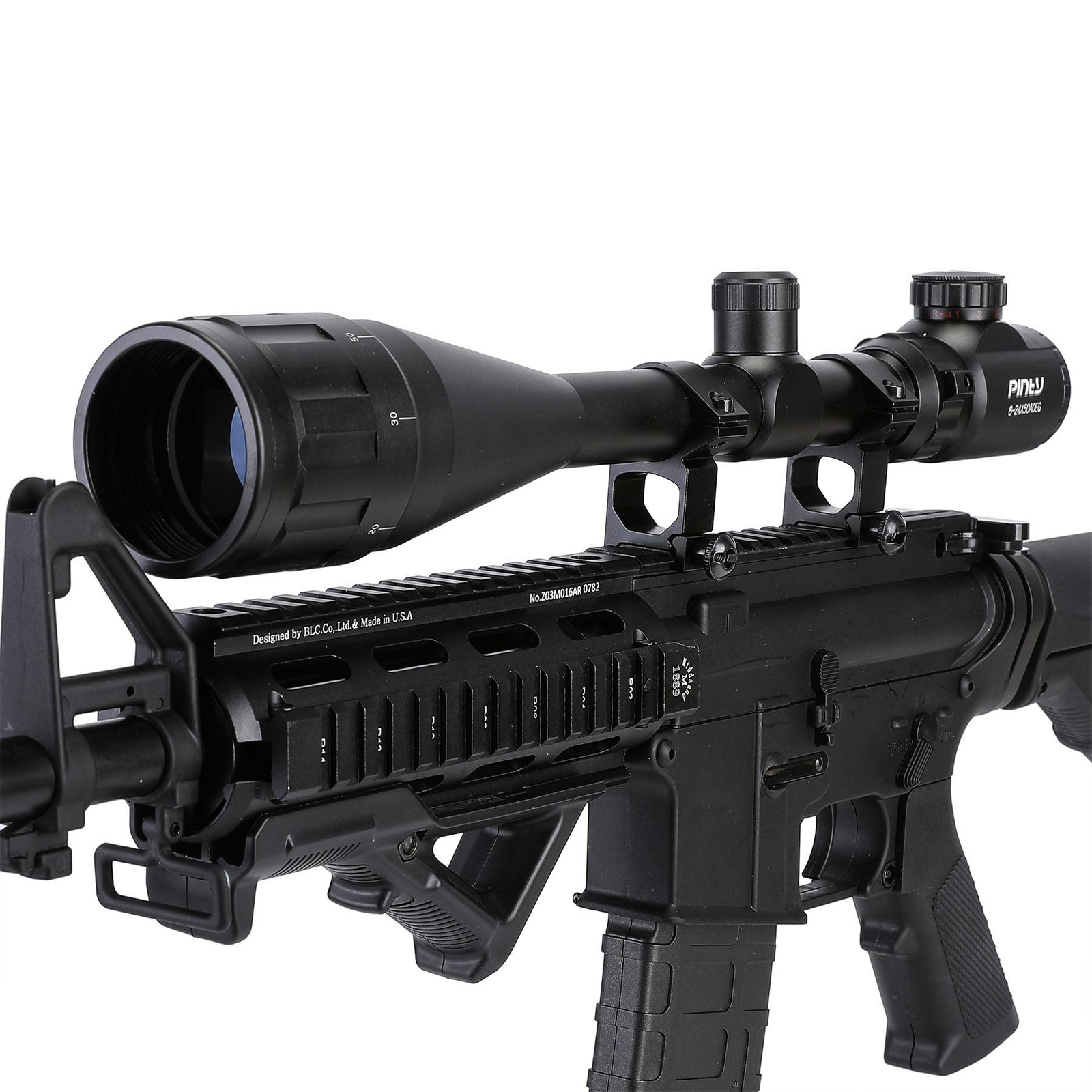 Mil Dot Rifle Scope Pinty 6-24X50 Adjustable Objectives Illuminated ...