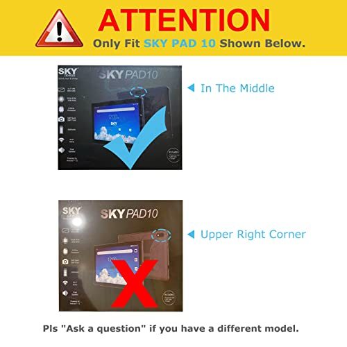 (NOT FOR SKY PAD10MAX) SKY Pad 10 Tablet Screen Protector(Rear Camera ...