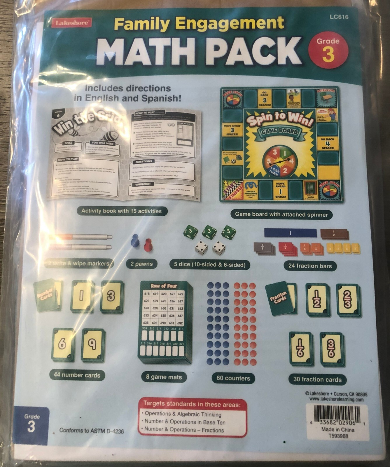 Family Engagement Math Pack Grade 3 | eBay