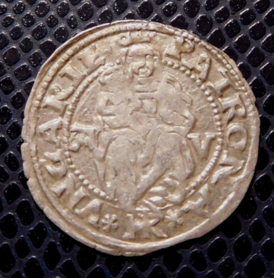 HUNGARY / LUDOVICUS II.- II.LAJOS (1516-1526) SILVER DENAR 2./ 1526 AV ...