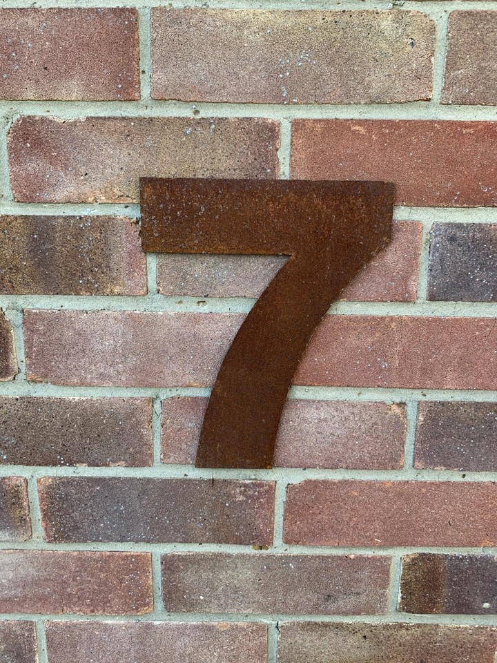 10 Inch rusty metal letters and numbers shop sign home COMBINED POSTAGE ...