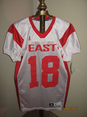 Adidas FOOTBALL Jeresy #18 Men's LARGE (MINT) White/Red NO-NAME All ...