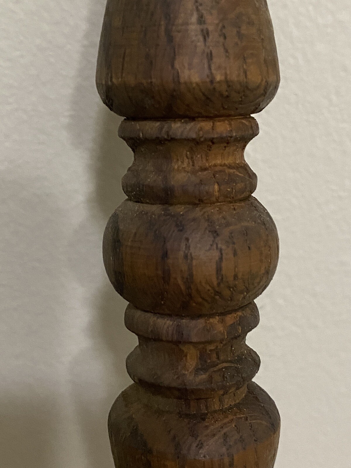 Antique Turned Wood Spindle Baluster Hardwood 15.5" Long | eBay